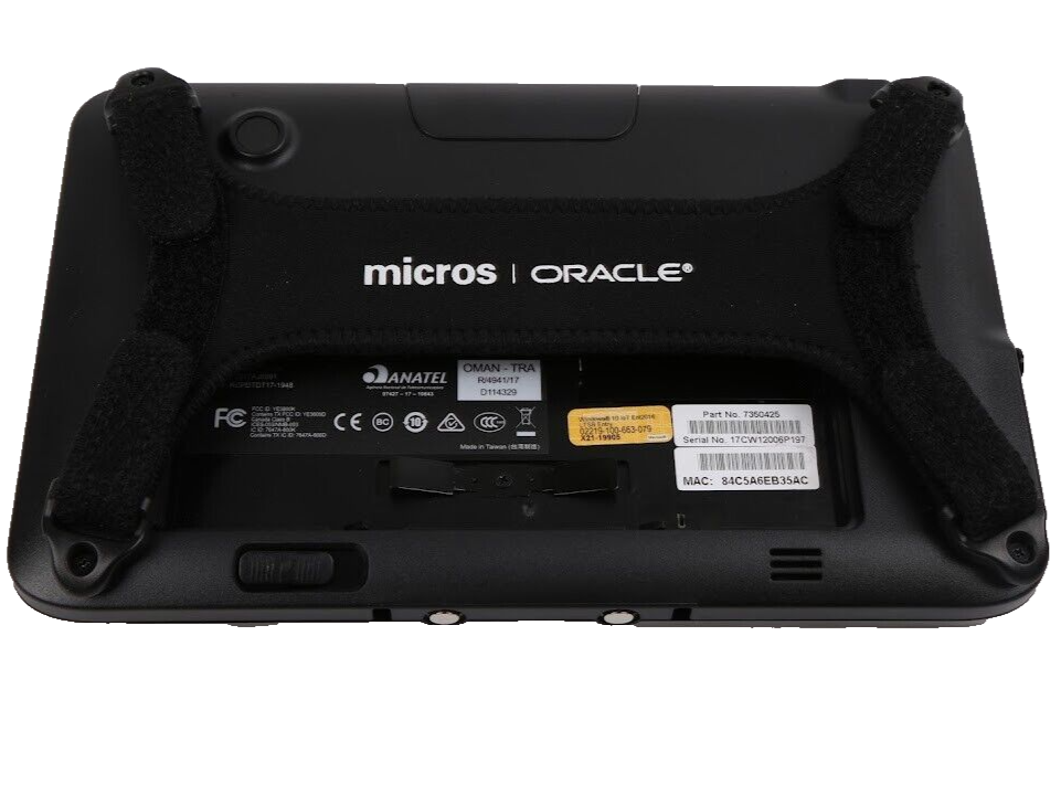 Oracle MICROS Tablet 721; 7" Capacitive Touch Display, w/ MSR, 7118411 ...
