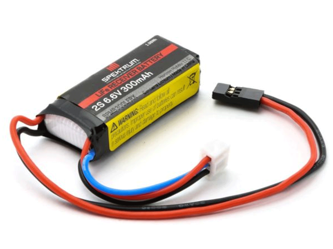 NEW Spektrum 300mAh 2S 6.6V LiFe Receiver Battery SPMB300LFRX | eBay