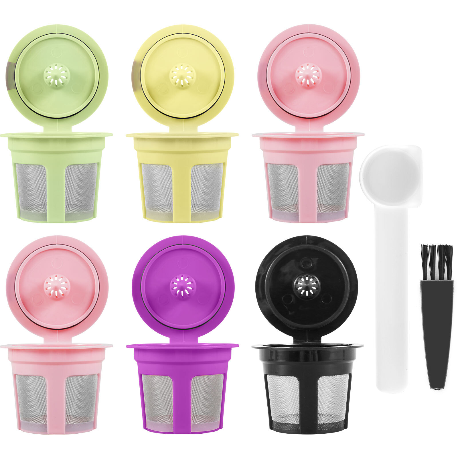 6Pcs Reusable Coffee Capsule Cup Compatible for B40 K40 K45 Brewers 6 ...
