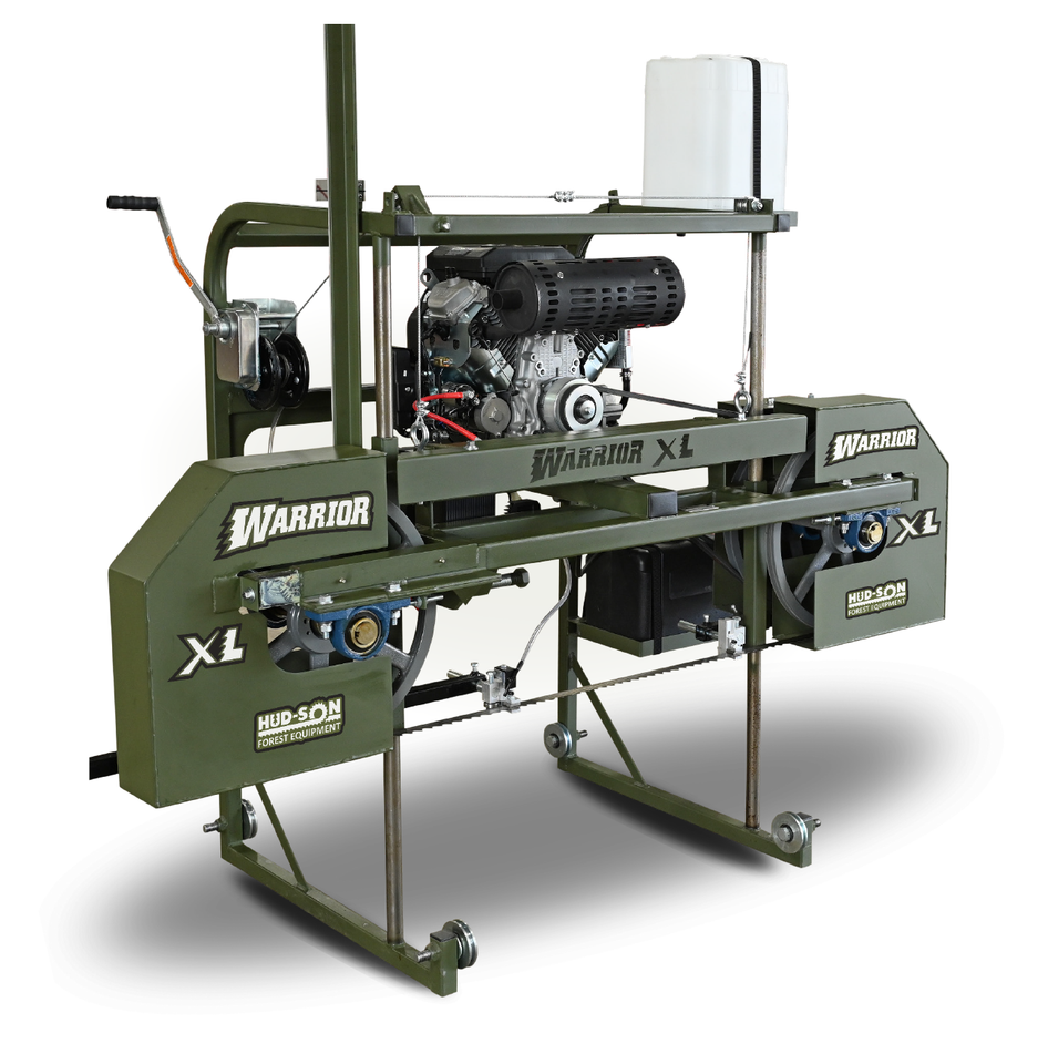 WARRIOR American Built portable sawmill 36 max log 14 feet steel track ...