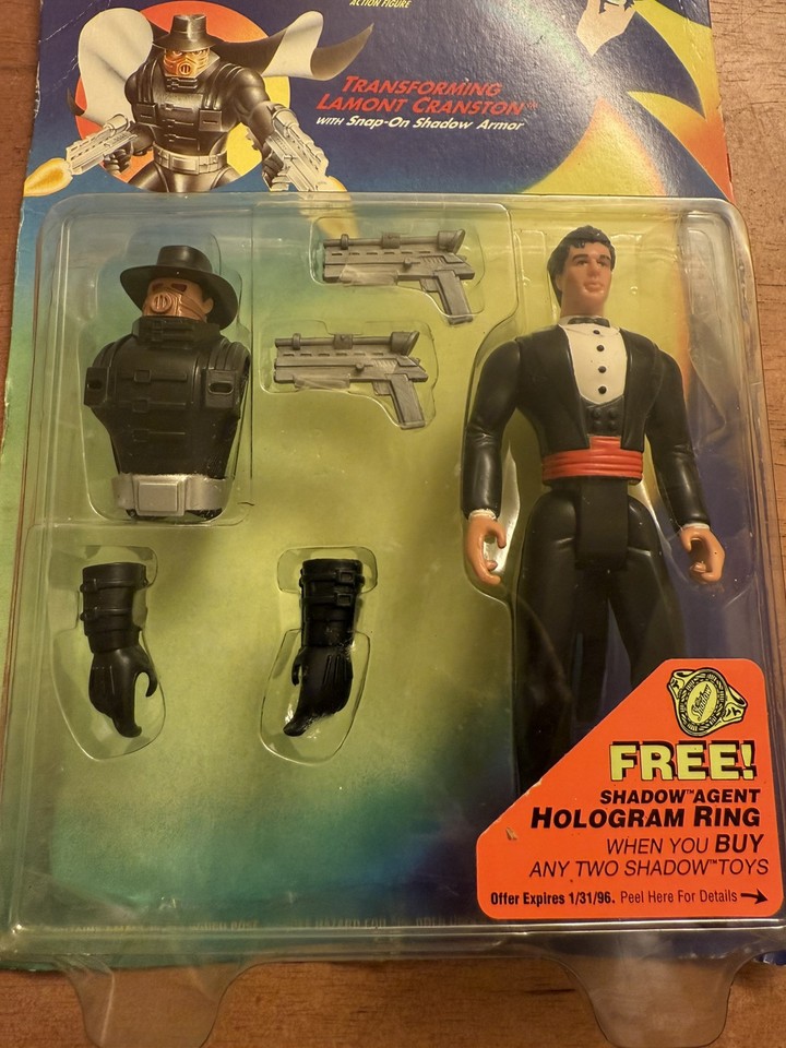 Kenner The Shadow Transforming Lamont Cranston figure 1994 snap on ...