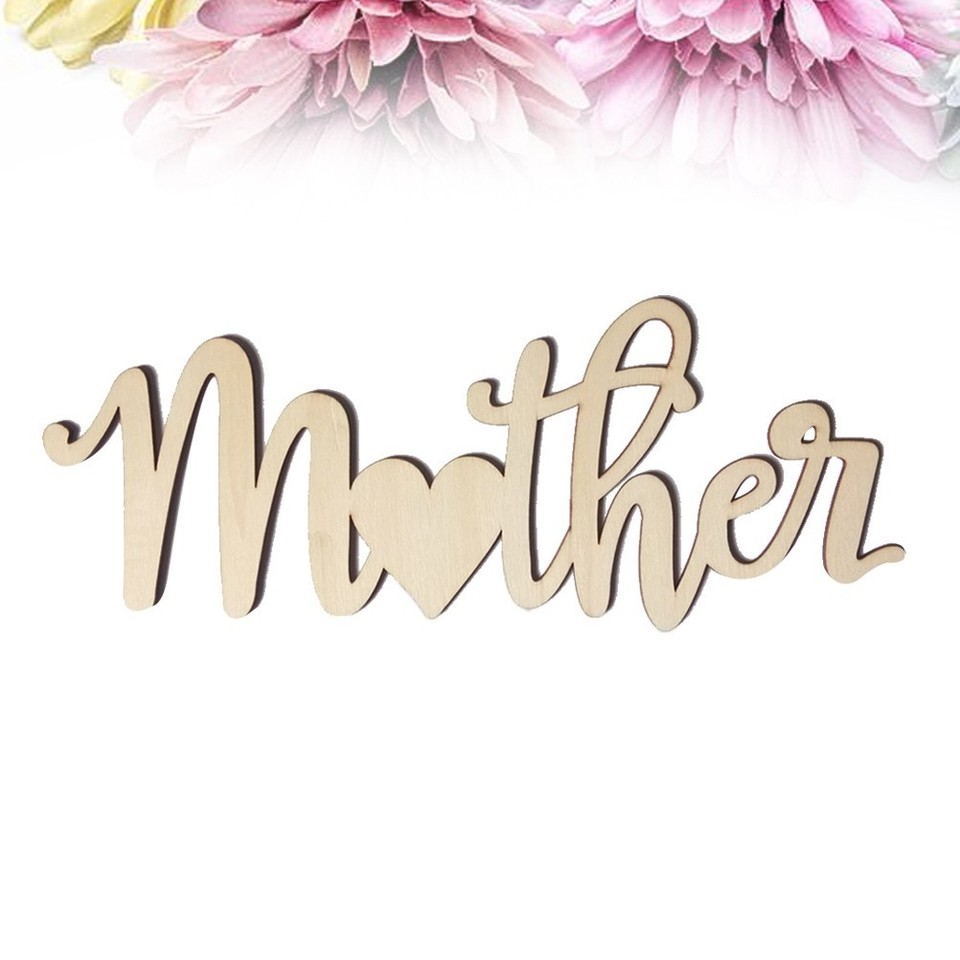 Mothers Day Decoration Tree Craft Mom Unfinished Wood Crafts | eBay ...