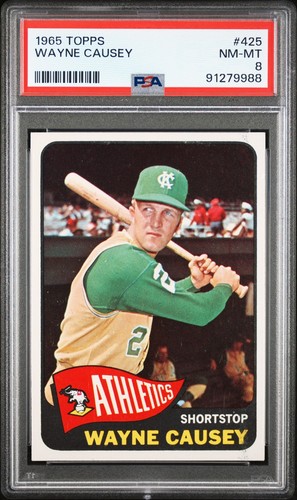 1965 TOPPS #425 WAYNE CAUSEY PSA 8 | eBay