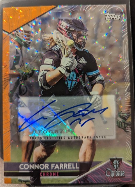 2022 Topps Premier Lacrosse League - Orange #106 Connor Farrell /25 (RC ...