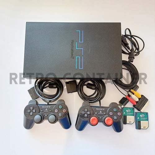 SONY PLAYSTATION 2 Fat PS2 - Testata e Funzionante 2 Controller Console ...