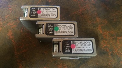 3 HZ1-90-100A Systron Donner Horizon Single Axis Analog Gyroscope Rate ...