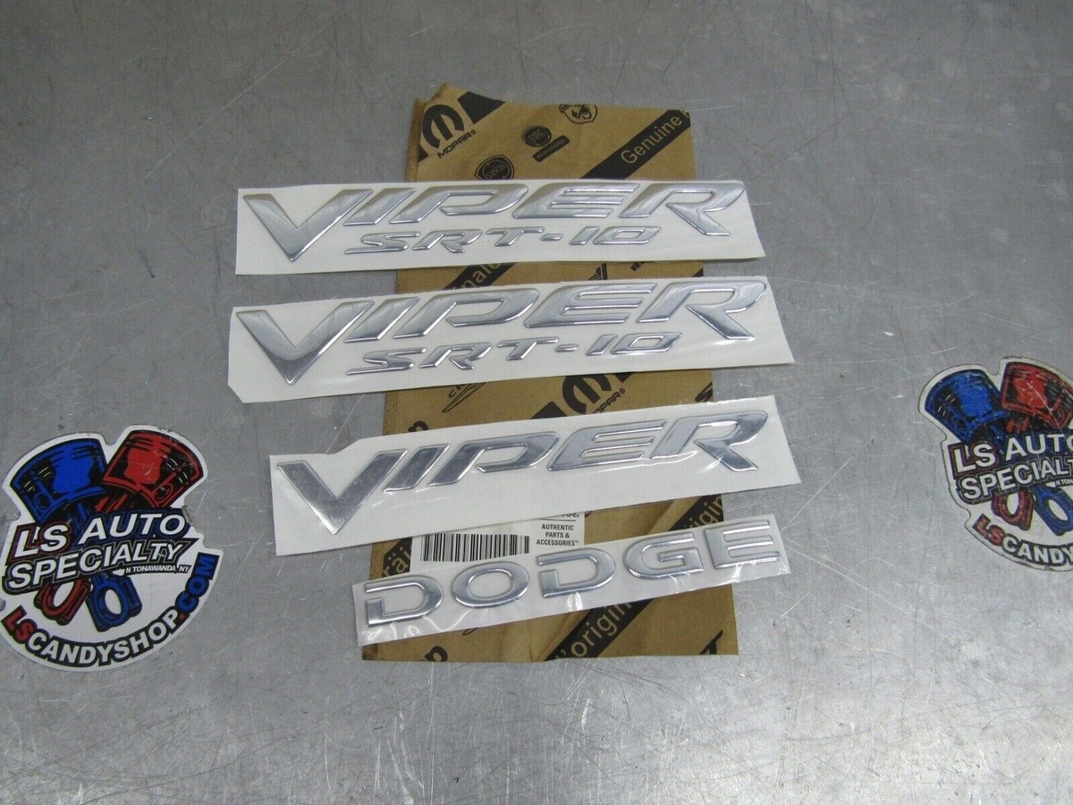 Dodge Viper Emblem History 009; 1992 2002 Dodge Viper Rear Trunk