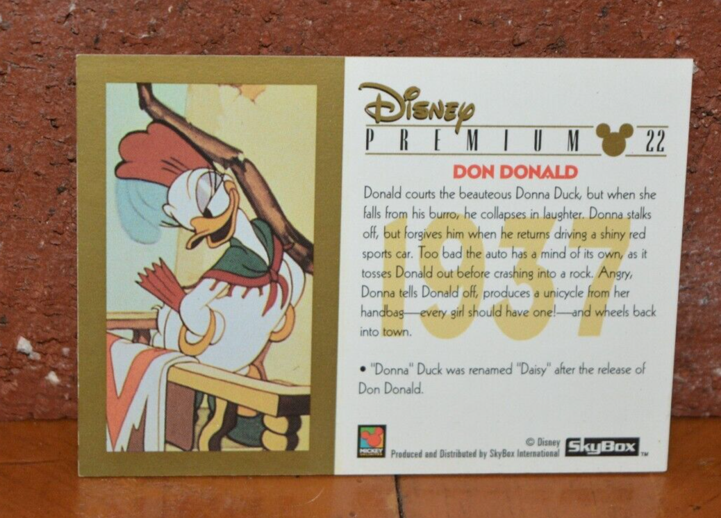DISNEY PREMIUM TRADING CARD DAISY DUCK DON DONALD 1937 | eBay