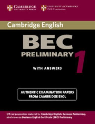 Cambridge BEC Preliminary 1 (BEC Practice Tests) 9780521753012 | eBay