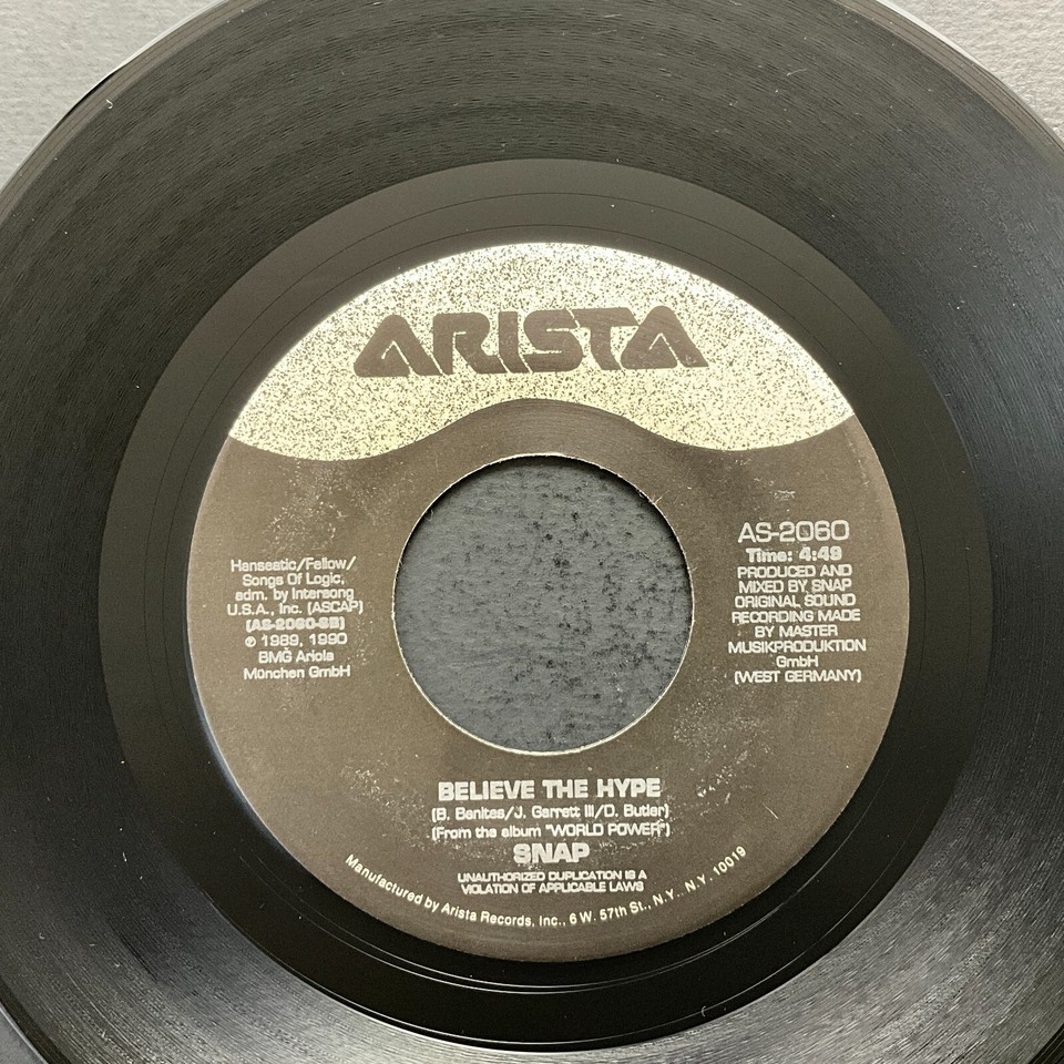 Snap!, Ooops Up / Believe The Hype, 7" 45rpm, Vinyl NM | eBay