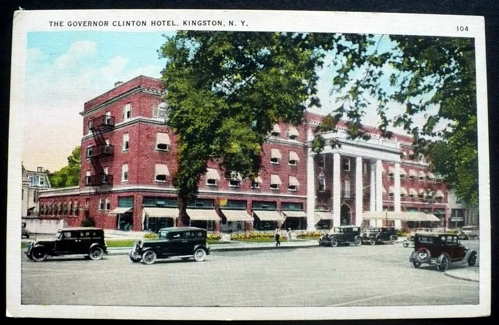1930s Governor Clinton Hotel, Kingston New York White Border Linen ...