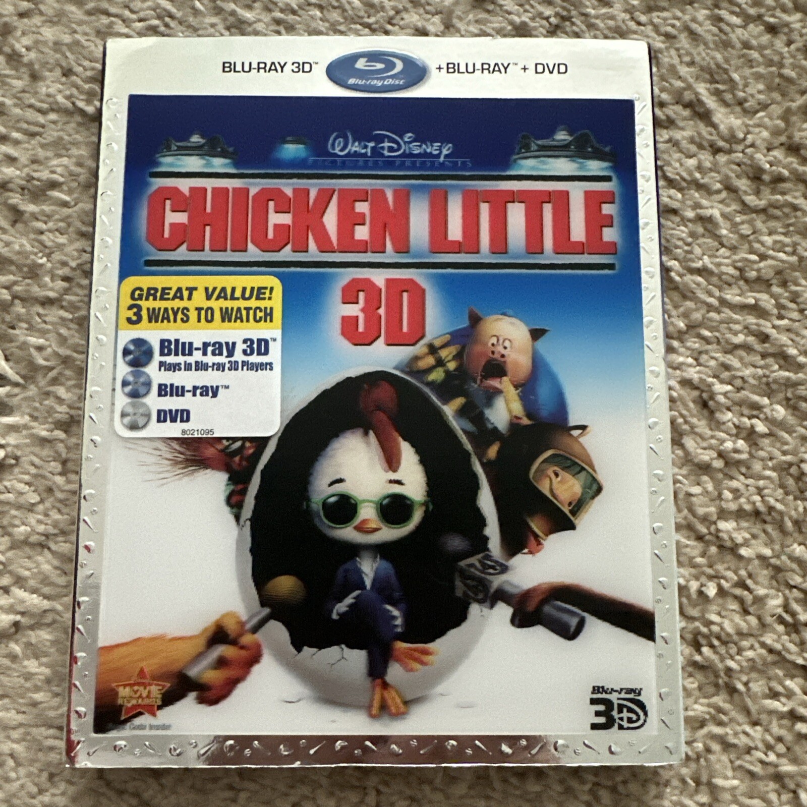Chicken Little (Blu-ray/DVD, 2011, 3-Disc Set, 3D) 786936818178 | eBay