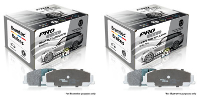 8pcs Front + Rear Bremtec HD Brake Pads Set for Holden Calais Commodore ...