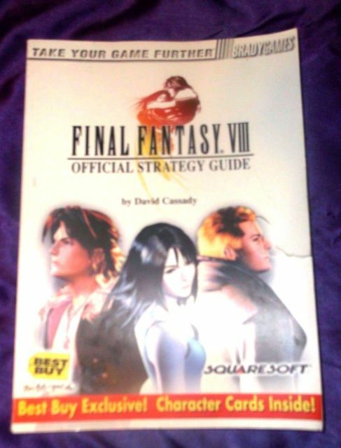 Final Fantasy VIII Strategy Guide Collectible Ff8 Character Cards Very ...