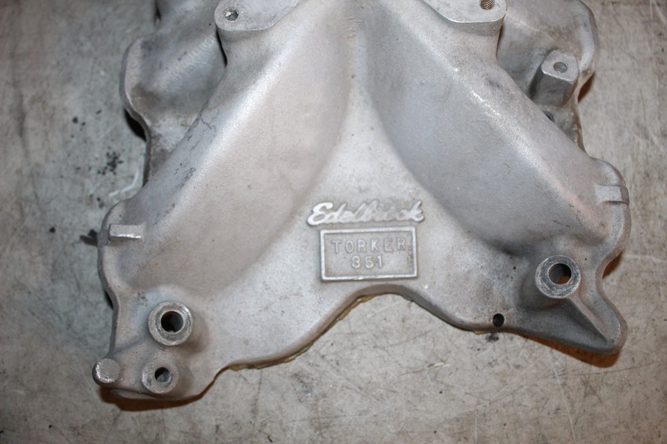 Edelbrock Torker 351C Intake 2760 FORD Performance vintage drag racing ...
