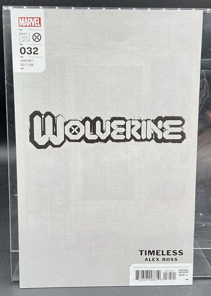 WOLVERINE 32 ALEX ROSS TIMELESS VIRGIN VARIANT RHINO 2023 UNREAD | eBay