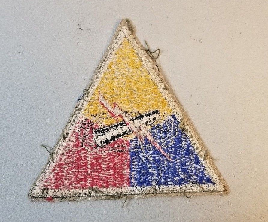 VINTAGE WW2 ARMORED TRIANGLE PATCH 64B 4 OF 5 | eBay