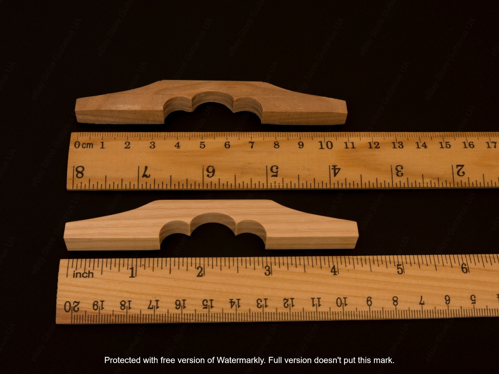 Bridge with fret for Balalaika / Domra, Semi manufacture, Height about ...