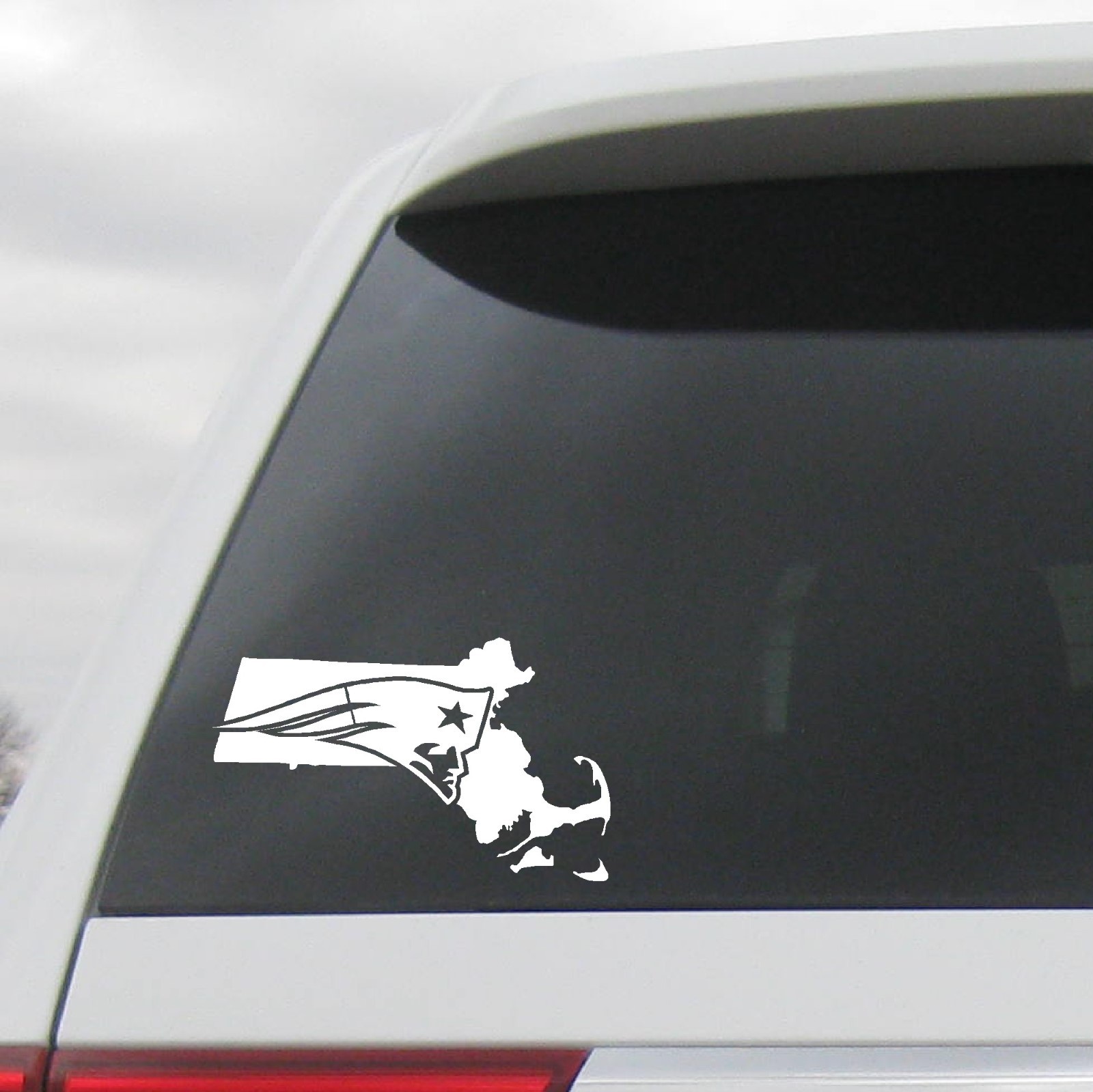 NEW ENGLAND PATRIOTS STICKER THE STATE OF MASSACHUSETTS VINYL DECAL ...