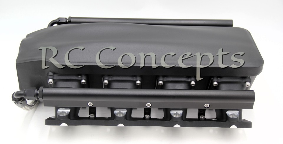 102MM ALUMINUM LOW PROFILE LS3 L92 L99 6.2L LSA INTAKE MANIFOLD BLACK ...