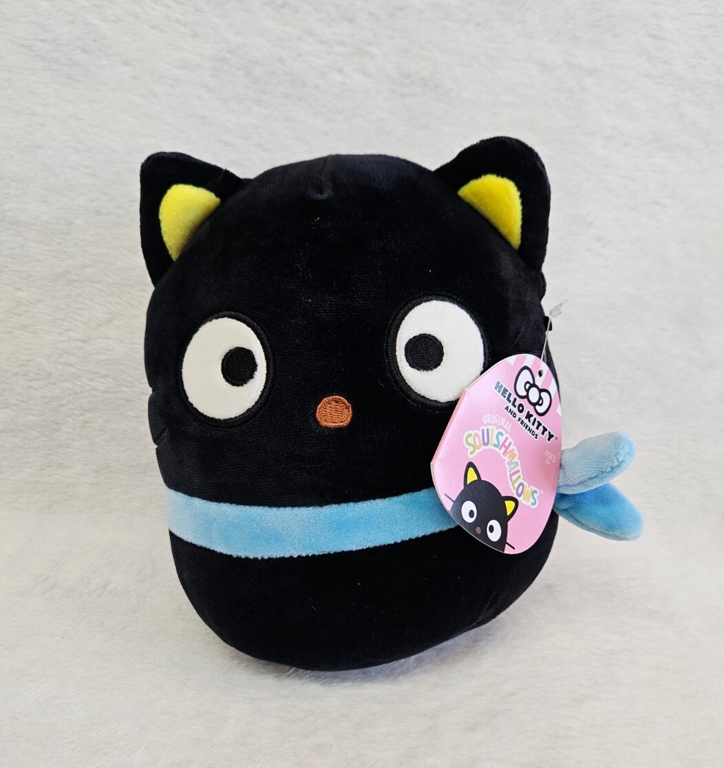 Squishmallows Chococat Sanrio 7-8" Cat Black Plush NWT Plushie Hello ...