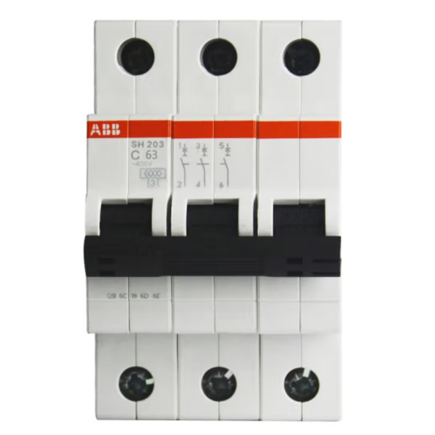 ABB Miniature Circuit Breaker 3 pole 3P C Type 16 20 25 32 40 50 63 Amp ...