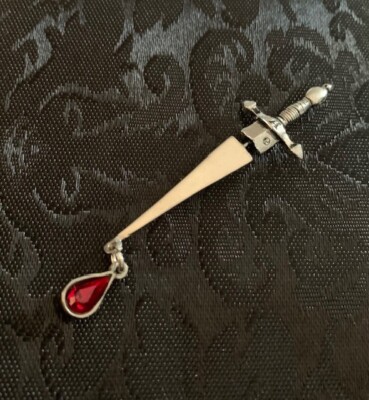 Cesare Veto Sword with Blood Drop Austrian Crystal Earring Alchemy ...