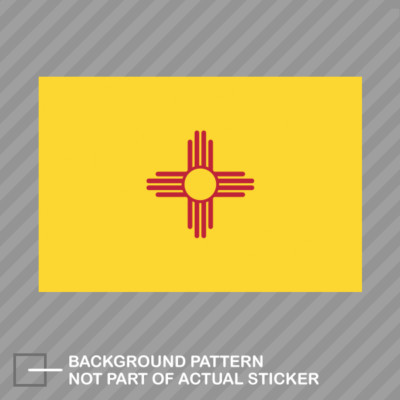 New Mexican Flag Sticker Decal Vinyl state new mexico NM | eBay