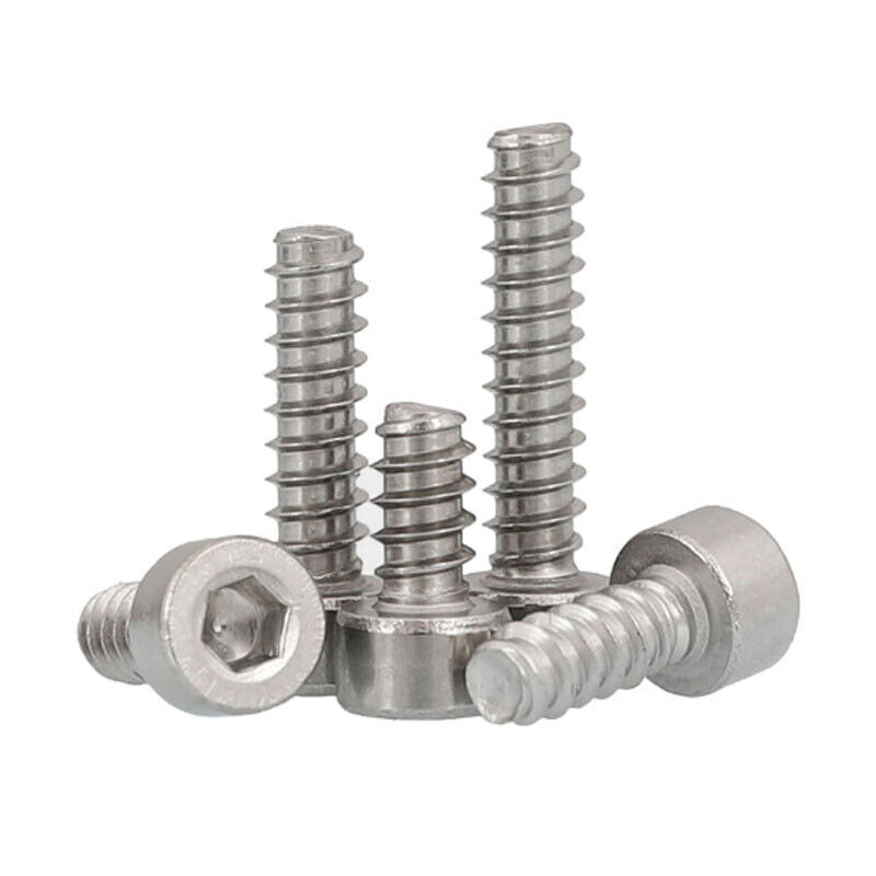 M2 SUS304 Steel Allen Screw Hex Socket Cylindrical Head Flat Tail ...