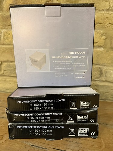 Saxby 50005 250mm Square Recessed Down Light Intumescent Fire Proof ...