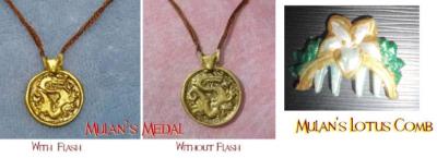 Princess MULAN Limited Edition 1/4 17" DOLL MEDAL NECKLACE or 11" Lotus ...