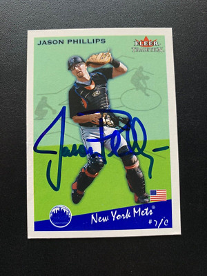 Jason Phillips Signed 2002 Fleer Tradition Update Card New York Mets ...