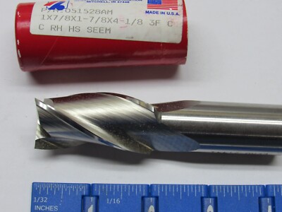 REGAL BELOIT 1" 3-FLUTE CENTER CUTTING SINGLE END HIGH SPEED M7 END ...