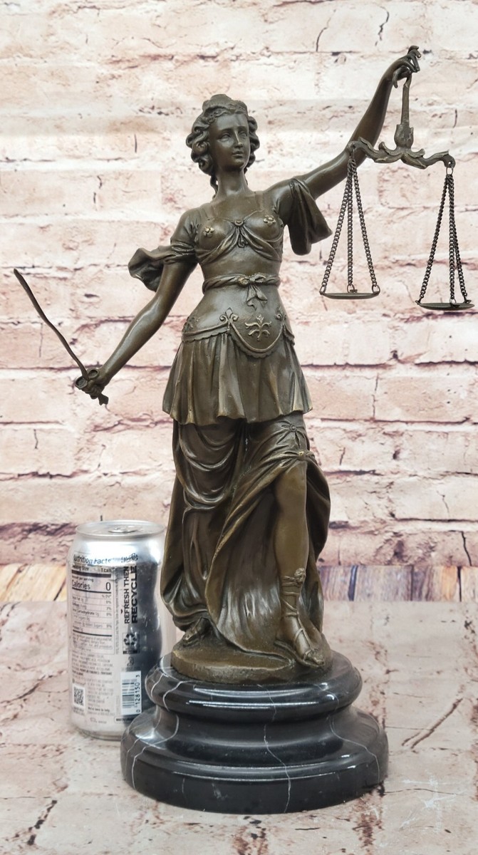 Scales Of Justice Statue Bronze Large Scale Lady Justice Sculpture