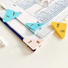 Simple Book Paper Corner Clip Triangle Snack Binder Clip Photo Stand ...