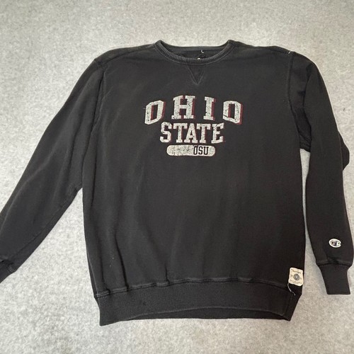 VTG Ohio State Buckeyes OSU Champion Crewneck Sweatshirt Black XL ...
