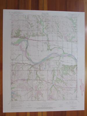 Grantville Kansas 1971 Original Vintage USGS Topo Map | eBay