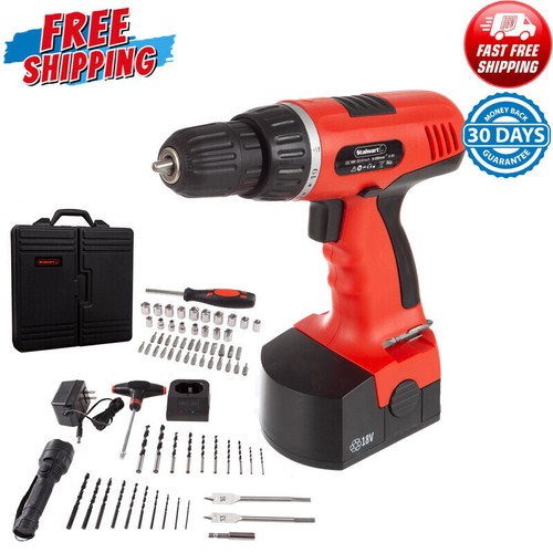 Cordless Drill Sets W/ Bits Sockets & Drivers Wide Variety Reversible ...