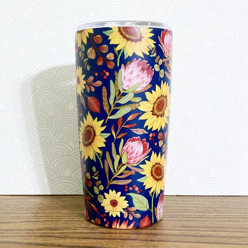 Clementine Thermal Travel Coffee Mug 20 oz Hot Cold Cup Insulated ...