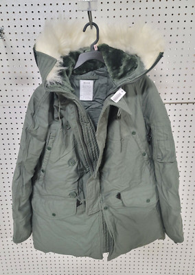 Extreme Cold Weather Parka N-3B Medium M Hood Winter Coat Military Men ...