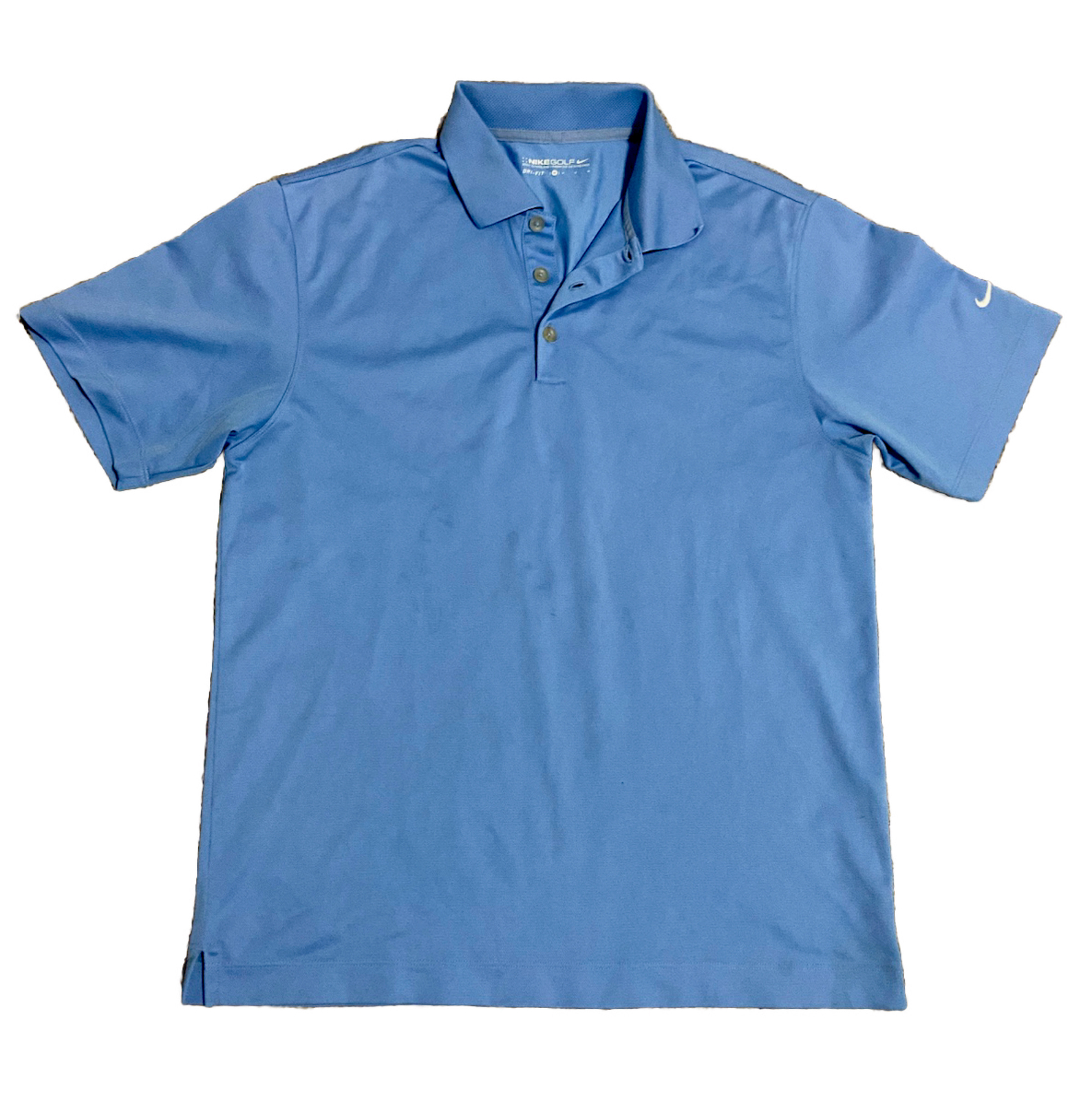 Nike Men's Dri-Fit Standard Fit Sky Blue Golf Polo S… - Gem