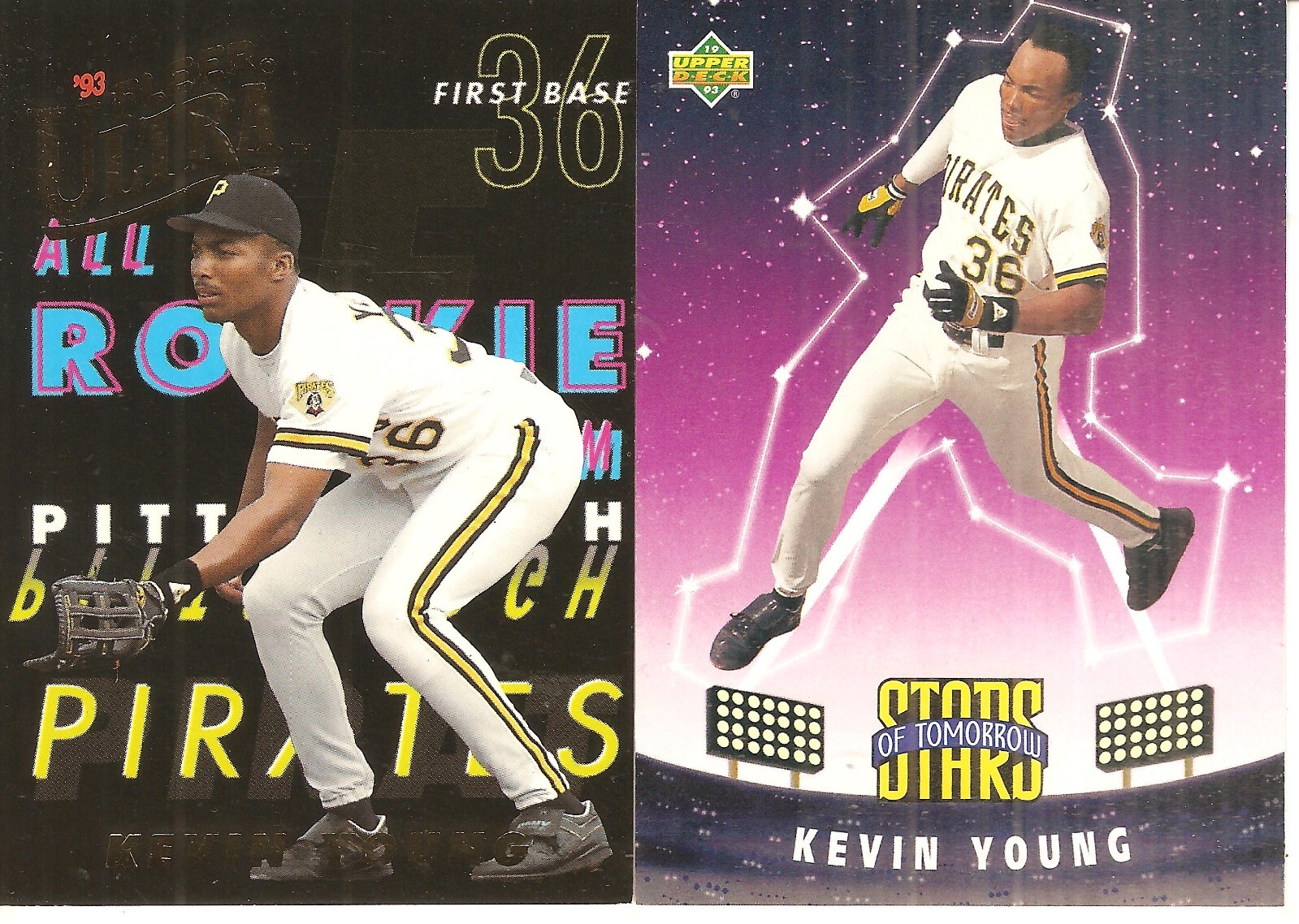 2 DIFFERENT CARD KEVIN YOUNG BASEBALL CARD LOT 517 | eBay