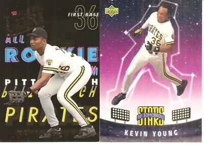 2 DIFFERENT CARD KEVIN YOUNG BASEBALL CARD LOT 517 | eBay