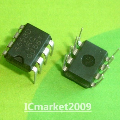 50 PCS NJM4558D DIP-8 NJM4558 JRC 4558 4558D Dual Operational Amplifier ...