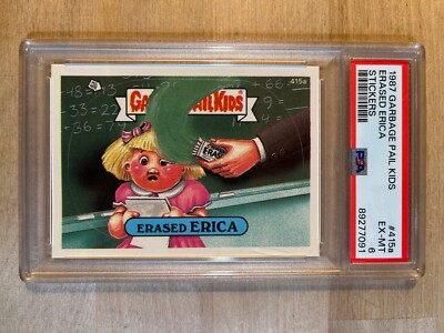 1987 Garbage Pail Kids OS10 Series 10: #415a Erased Erica - PSA Graded ...