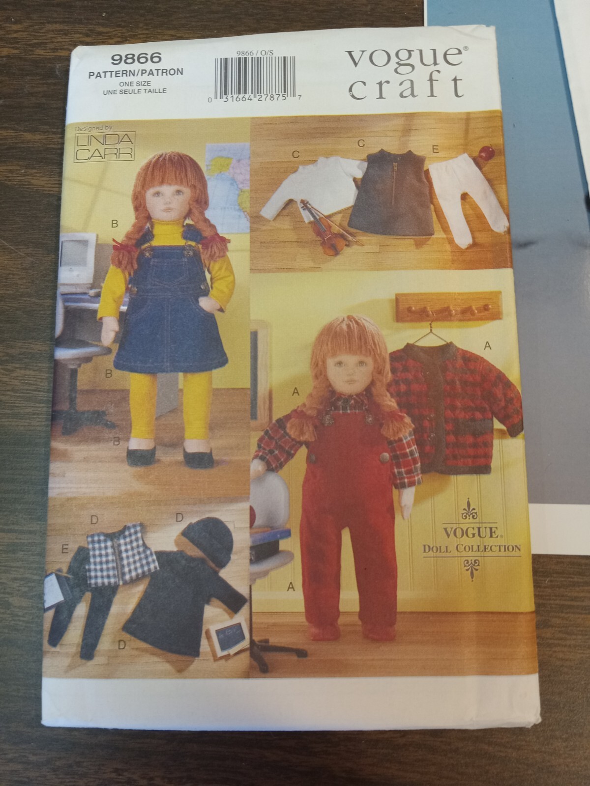 Vogue Craft pattern 9866 18 inch doll clothes uncut | eBay