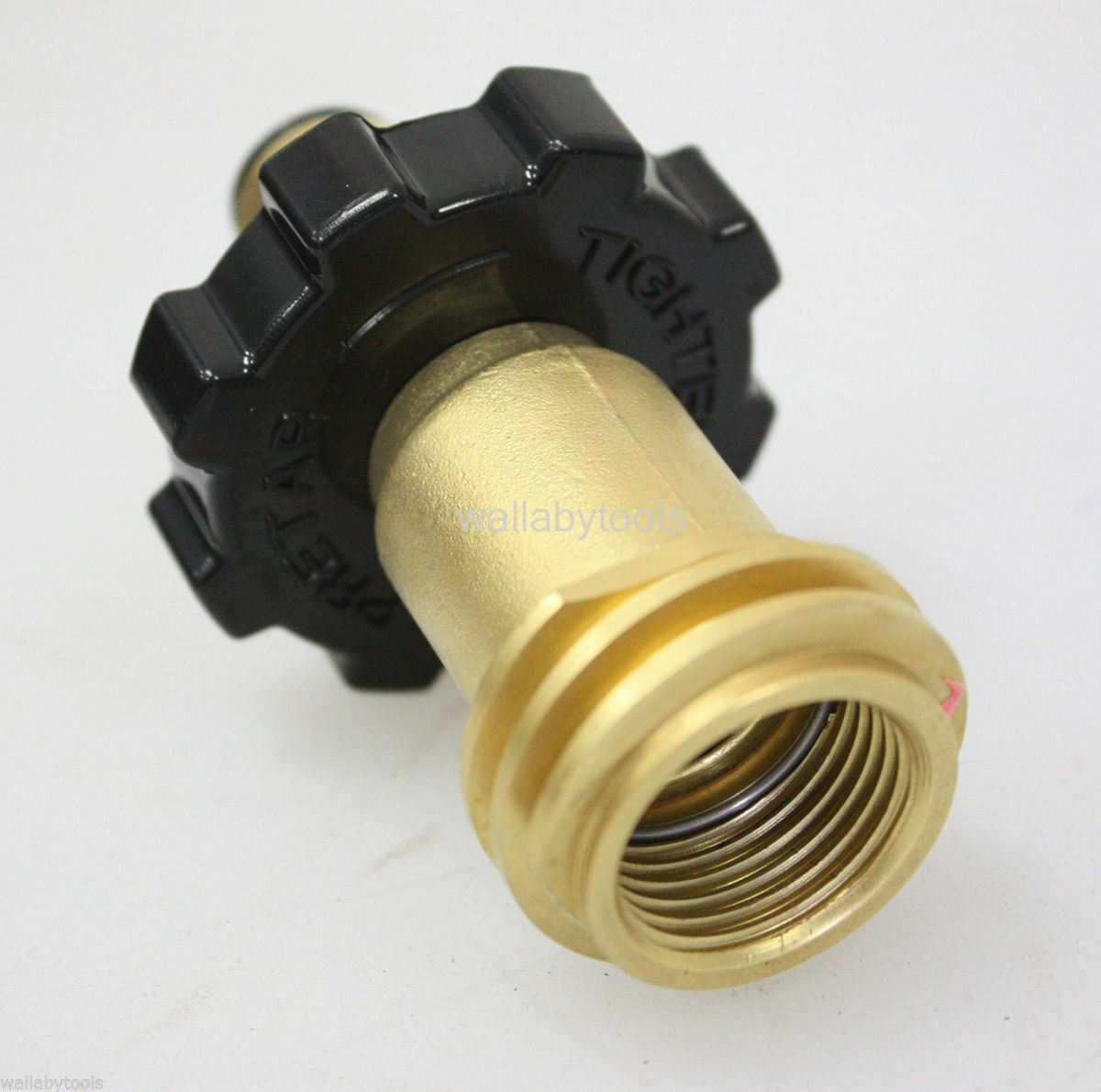 Propane Tank Adapter POL Old Style Valves to Type 1 Hose LP & Regulator ...