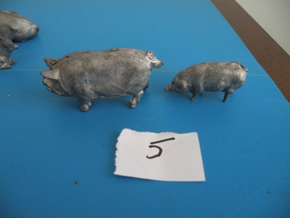 Elephant Dumbo Tiger Cow Pig 2pcs lead toy new cast 5 styles PICK 1 M6 ...