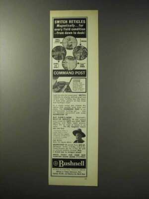 1969 Bushnell Command Post Ad - Switch Reticles | eBay