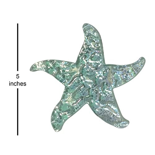 Starfish Glass Swimming Pool Step Marker Mosaic (5", Aquamarine) (2 ...